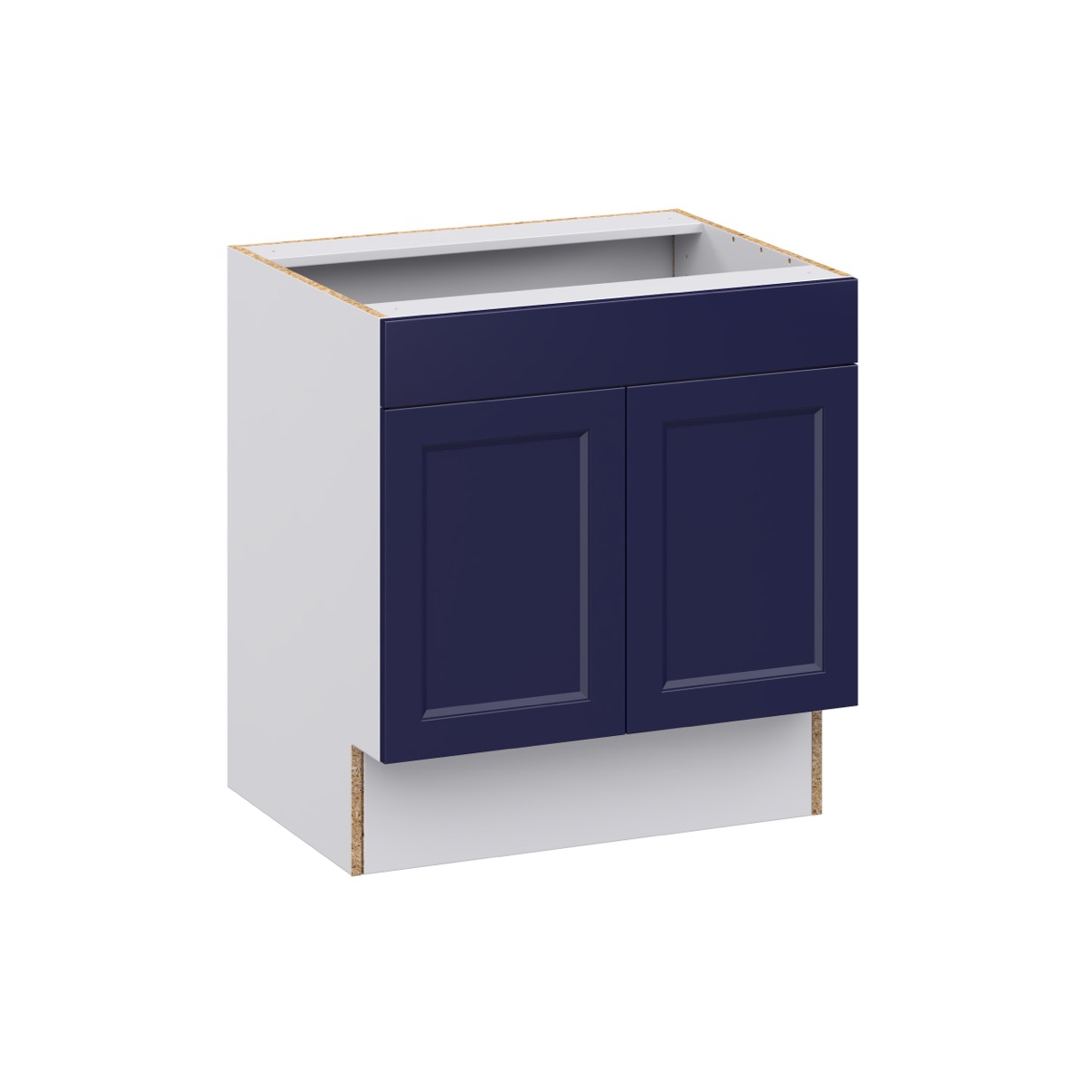 Camellia Painted Midnight Blue Recessed Assembled 36 in. W x 32.5 in. H ...