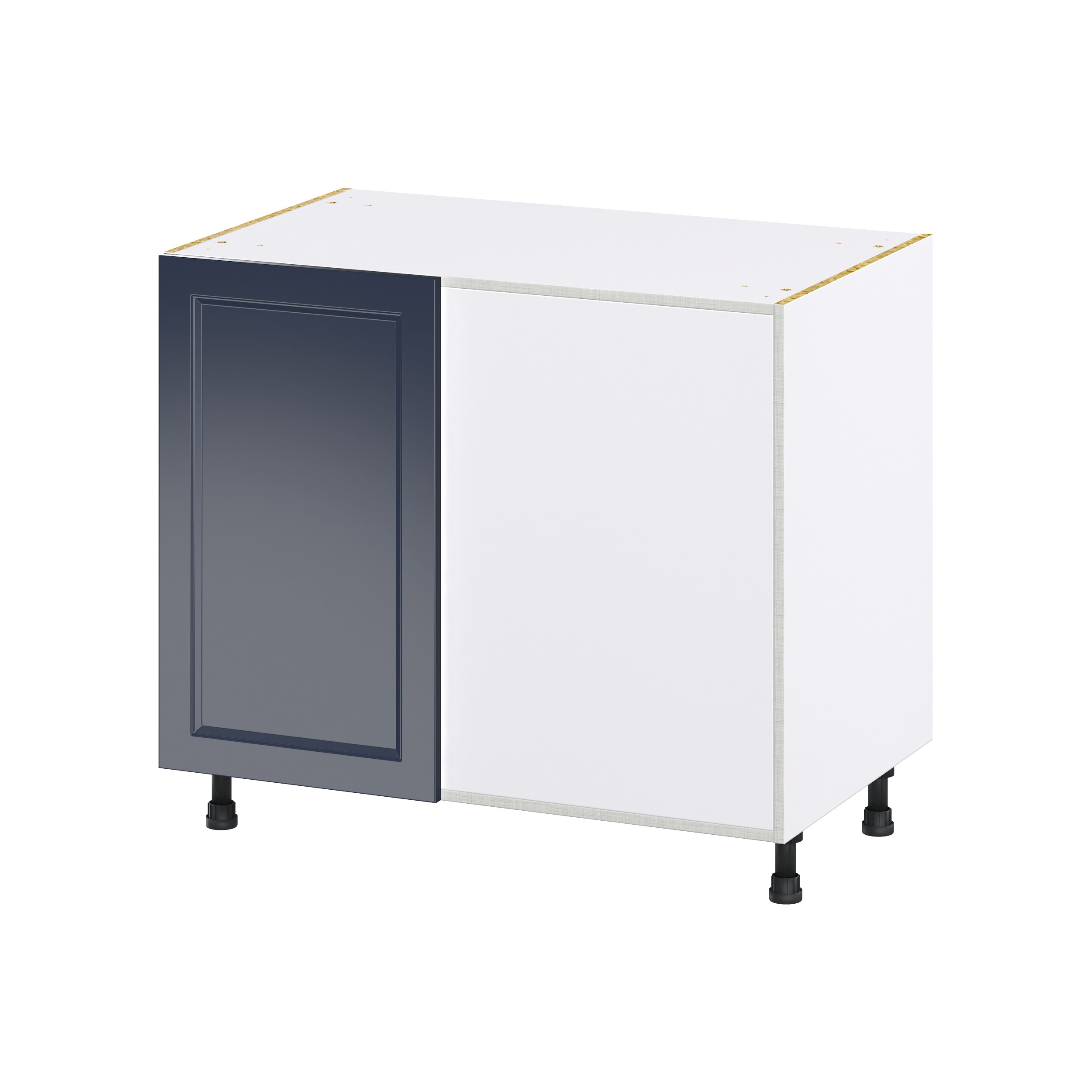 Camellia Painted Midnight Blue Recessed Assembled Premium Left Pullout ...