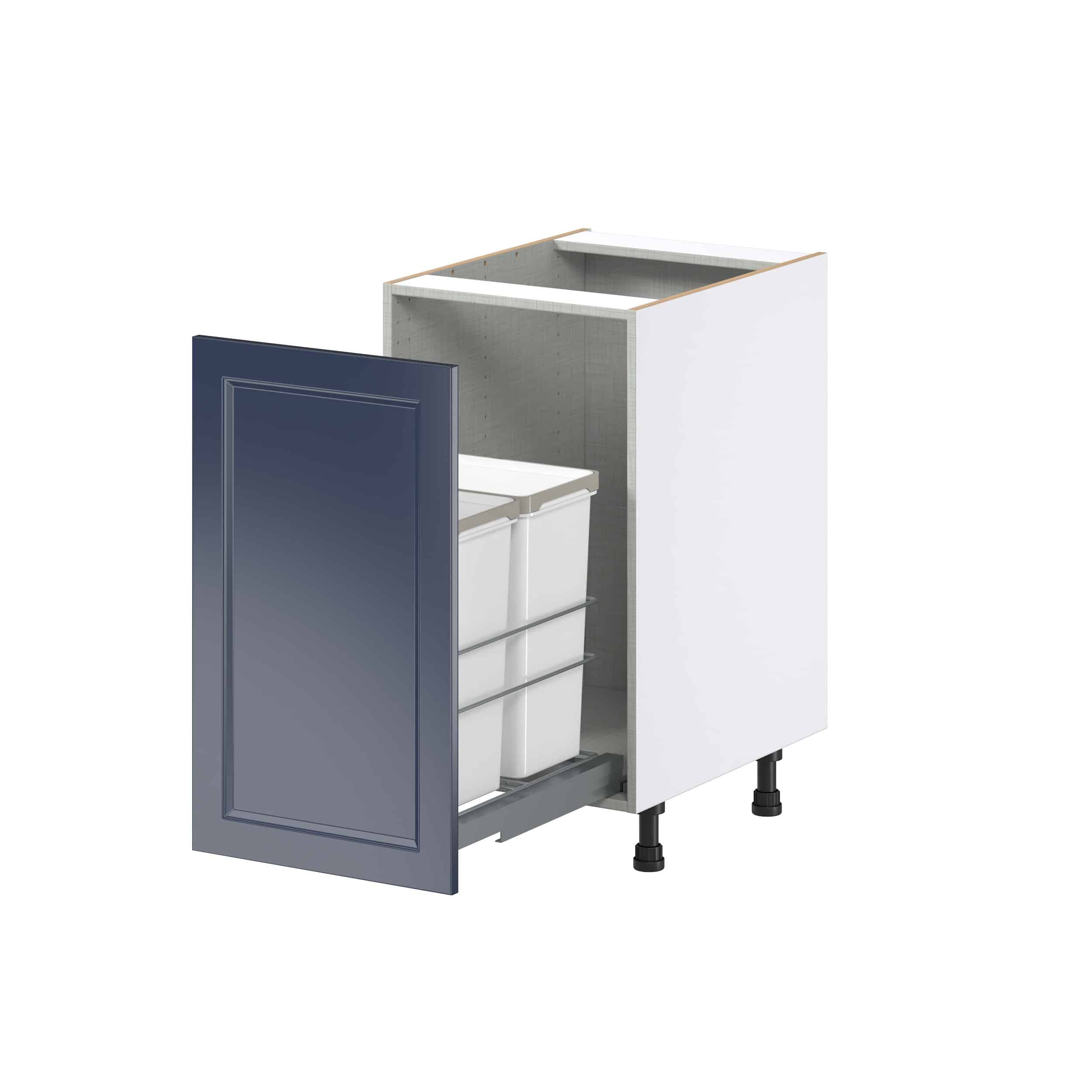 Camellia Painted Midnight Blue Recessed Assembled Full High Door with ...