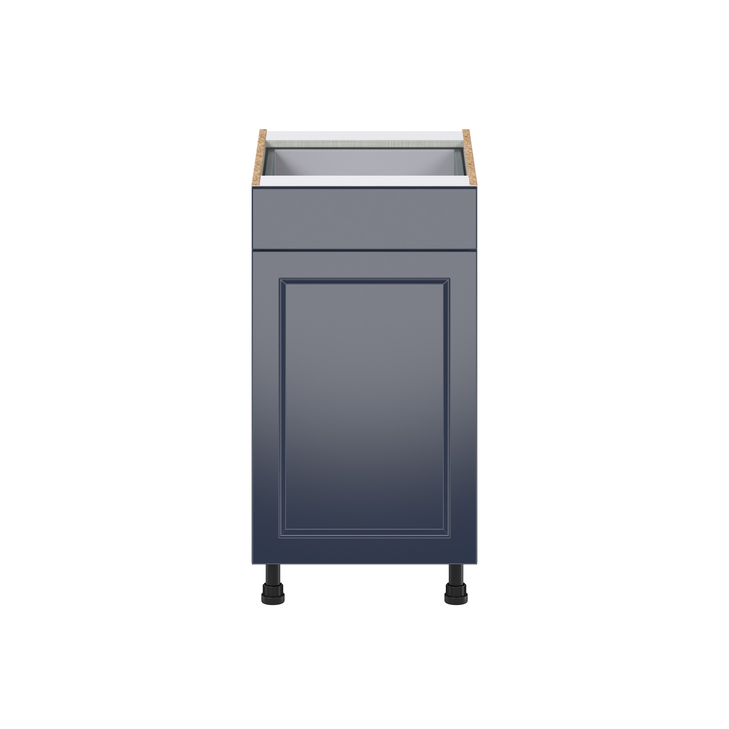 Camellia Painted Midnight Blue Recessed Assembled Full High Door with ...