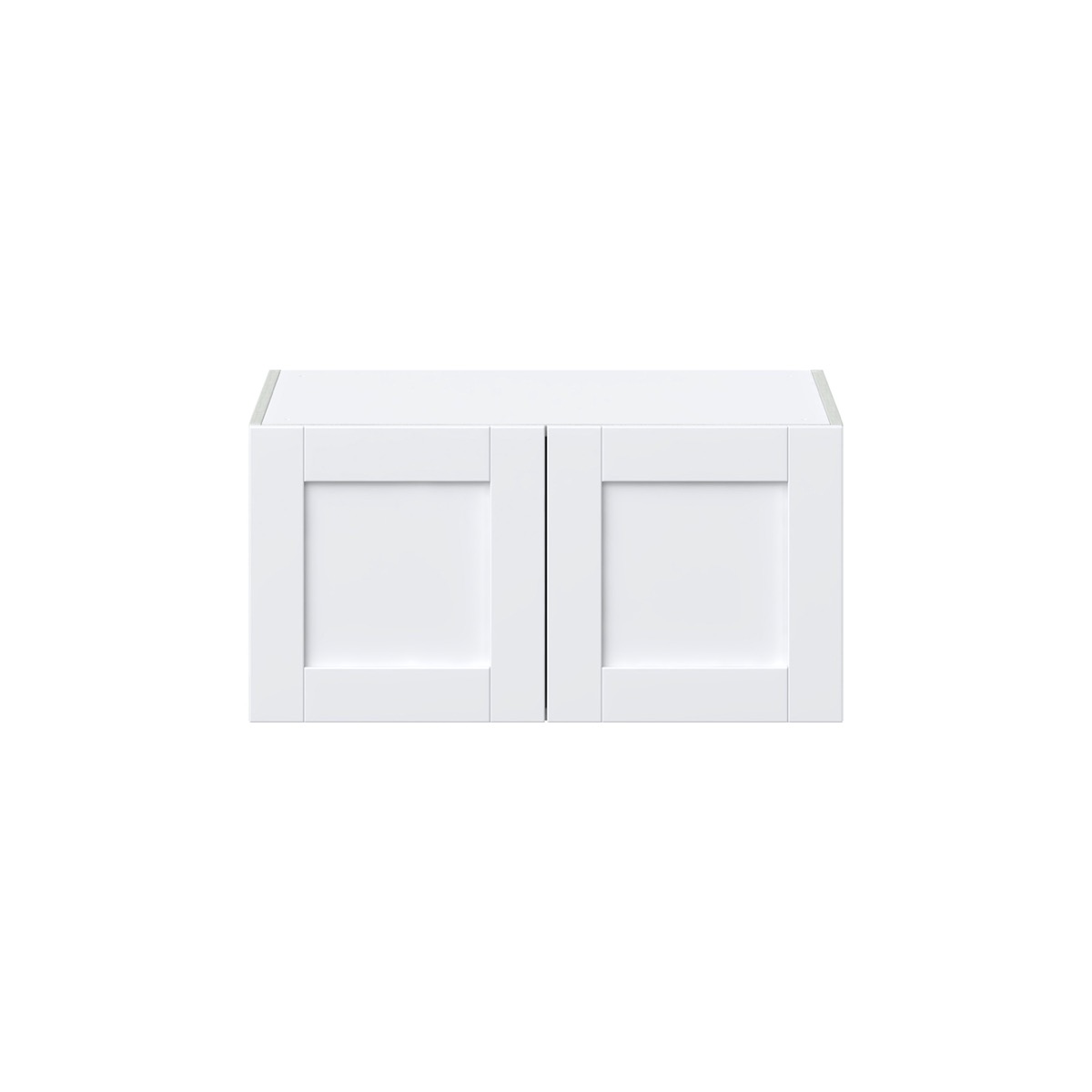Dahlia Bright White Shaker Assembled Deep Wall Bridge Cabinet (30 in. W ...