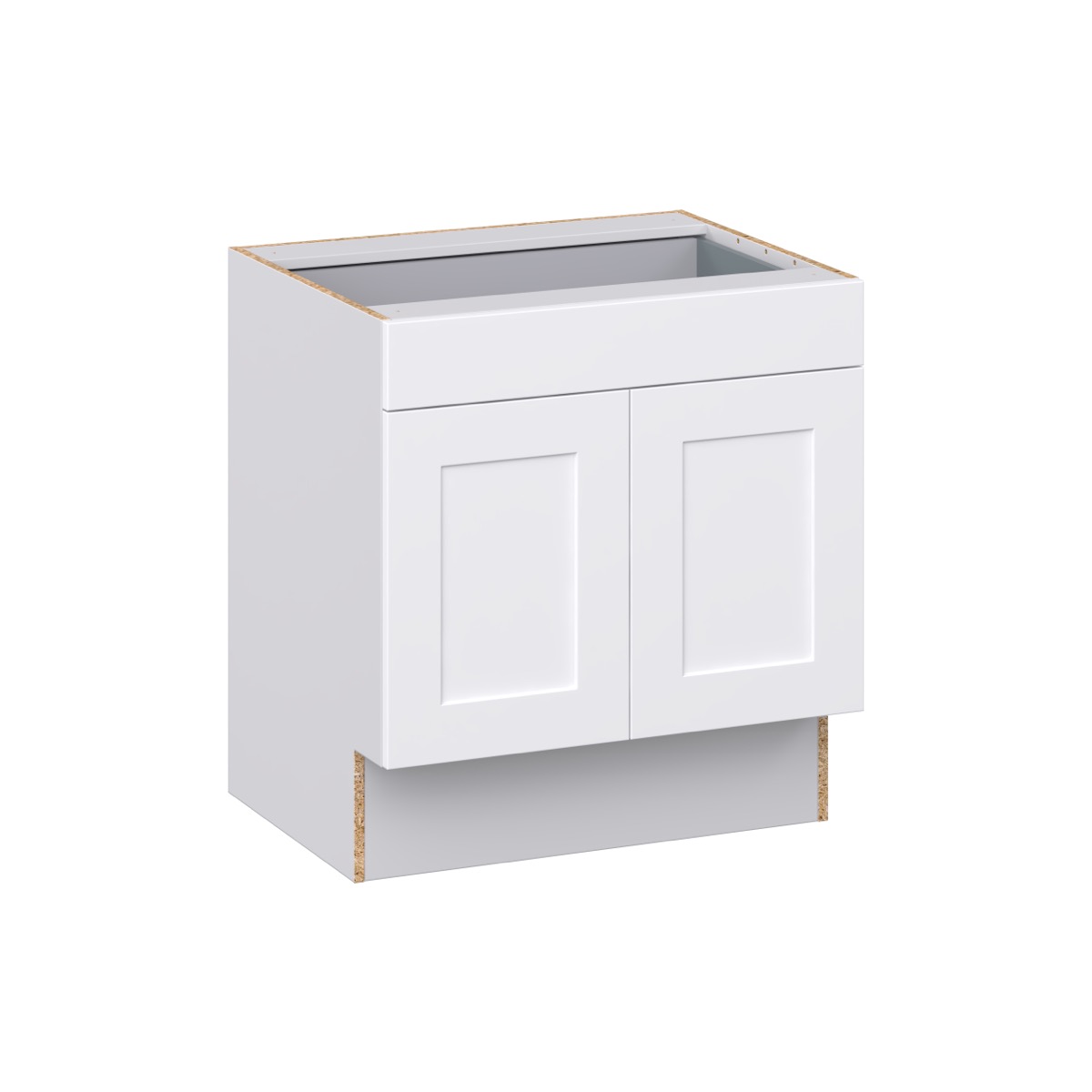 Jasmine Painted Warm White Shaker Assembled 30 in. W x 32.5 in. H x 24 ...