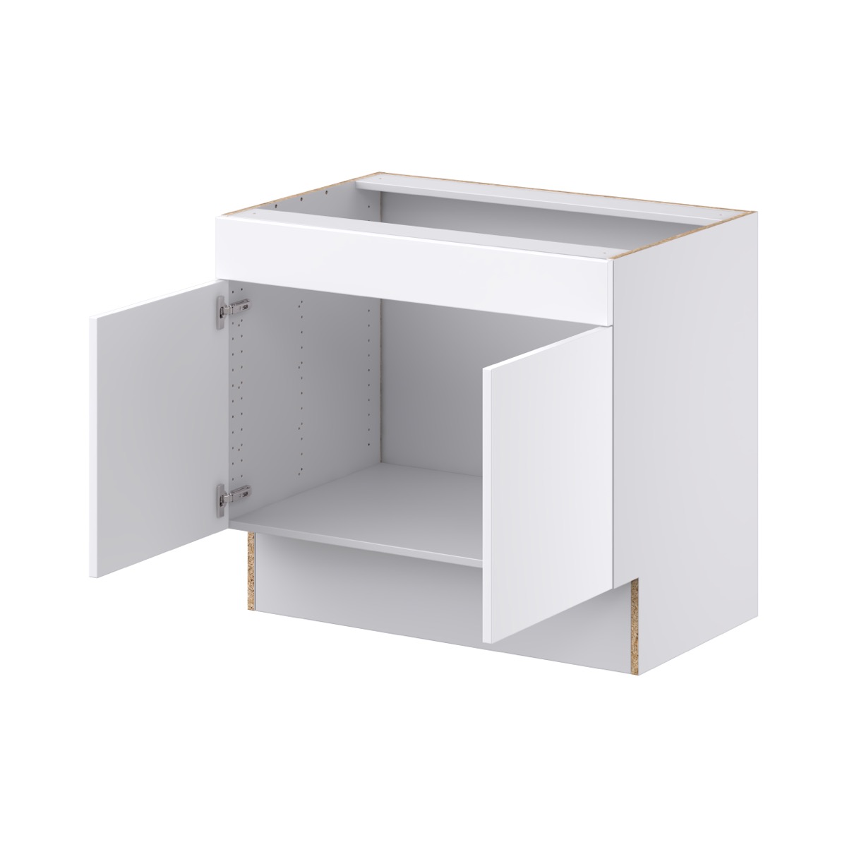 Lily Bright White Slab Assembled 30 in. W x 32.5 in. H x 24 in. D ...