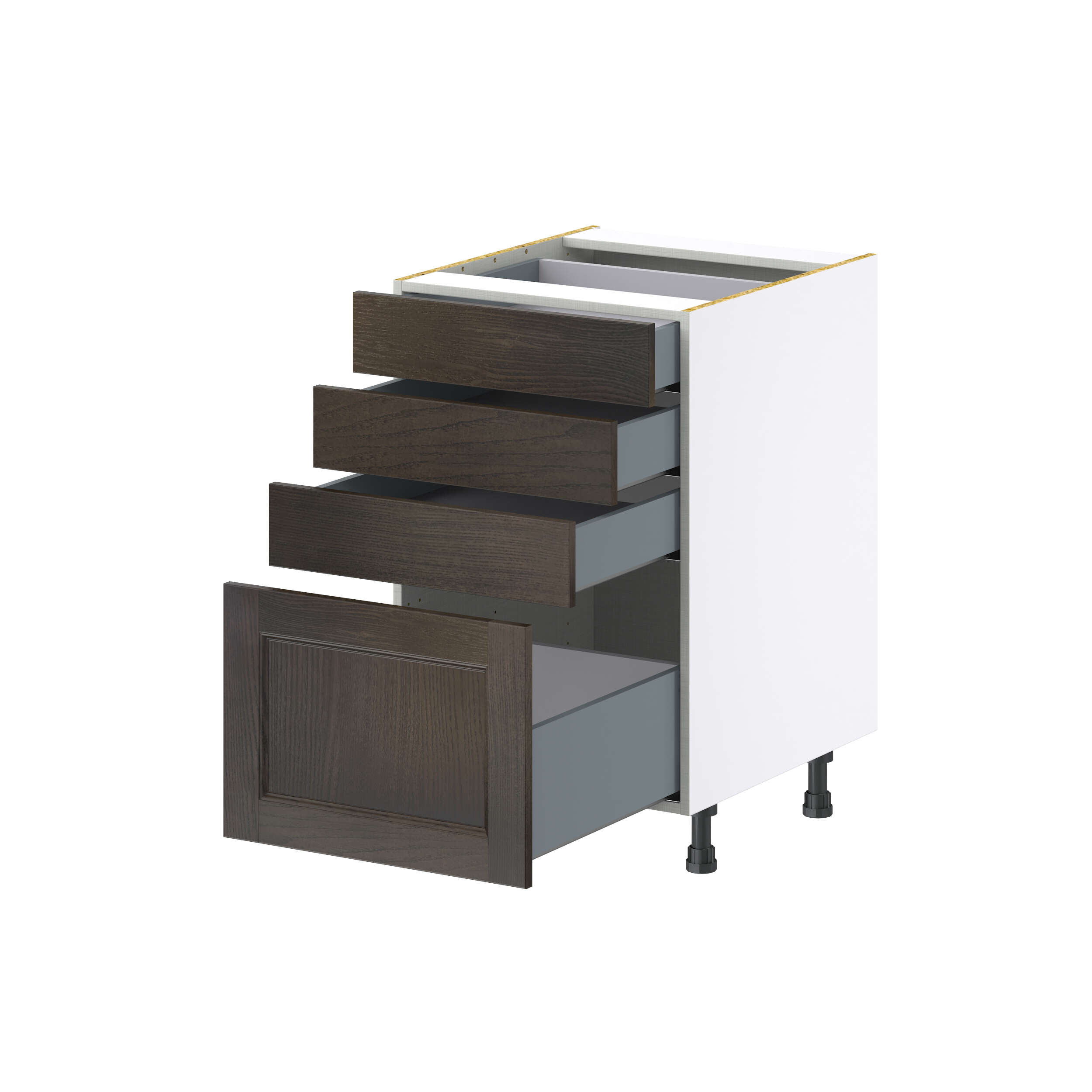 Summerina Chestnut Solid Wood Recessed Assembled Sink Base Cabinet with ...