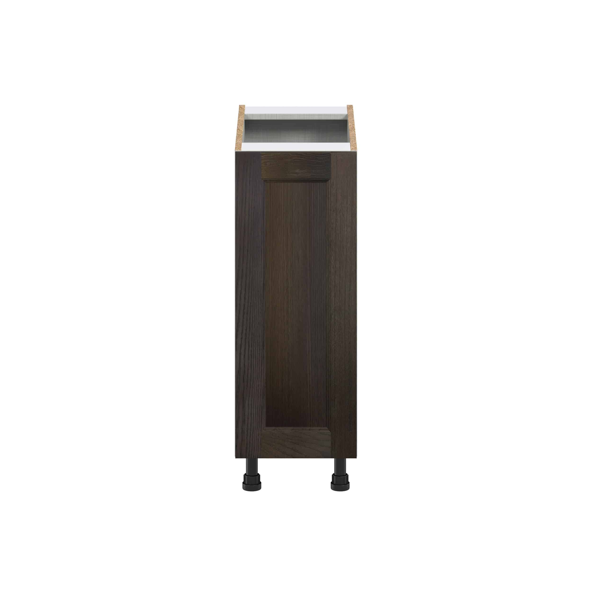 Summerina Chestnut Solid Wood Recessed Assembled Base Cabinet with a ...